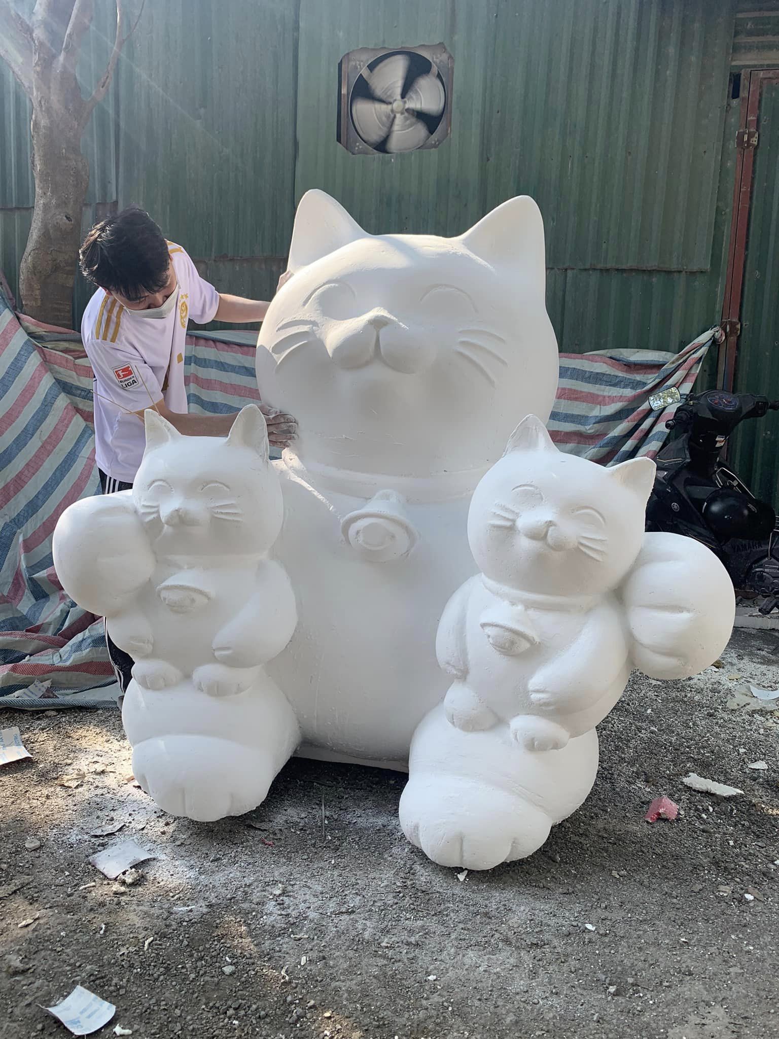 Linh vật mèo tết Quý Mão 2023 - Tạo Mẫu 3D